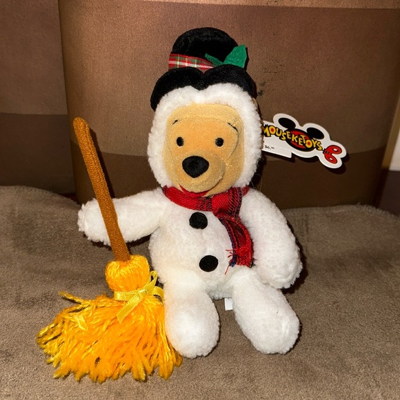 Disney | Holiday | Disney Mouseketoys Vintage Nwt 8 Snowman Pooh Mini ...